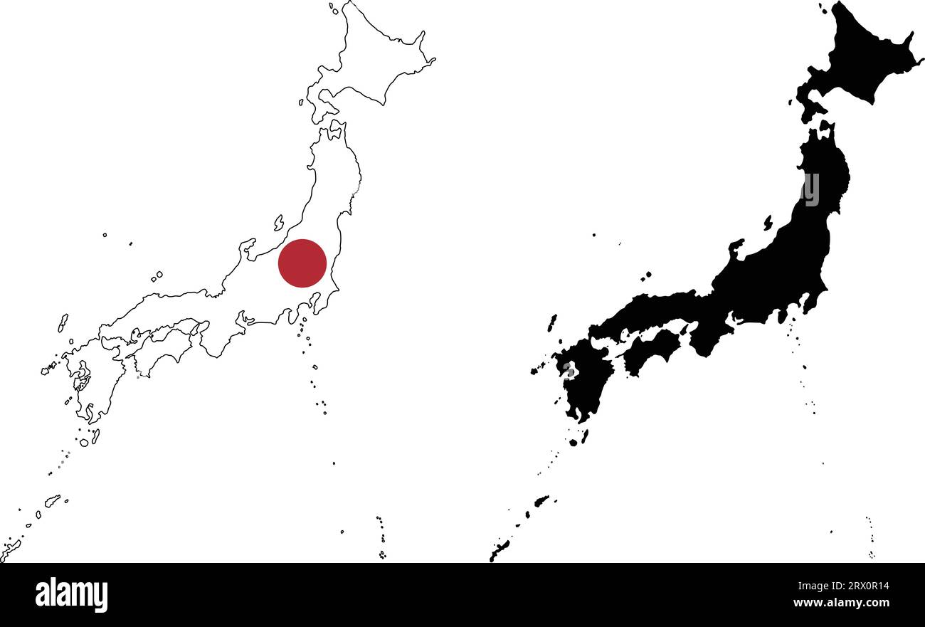 Layered editable vector illustration country map of Japan,which ...