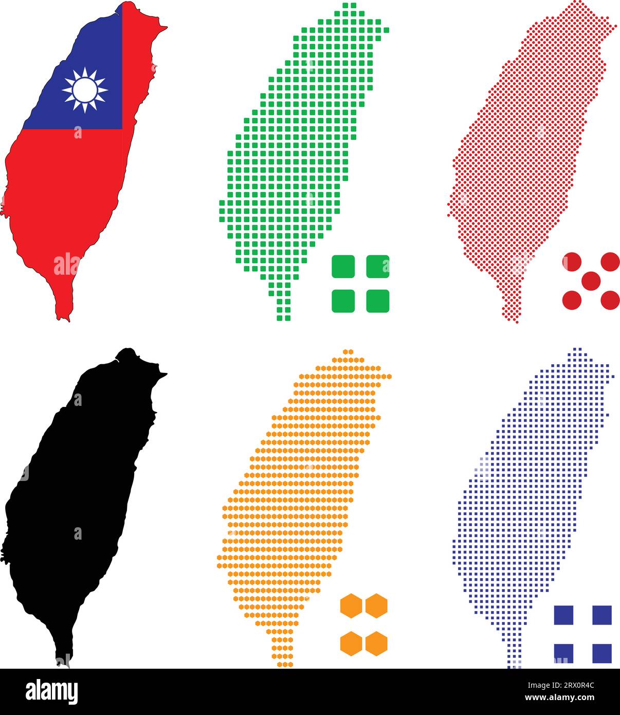 Layered editable vector illustration country map of Taiwan,which ...