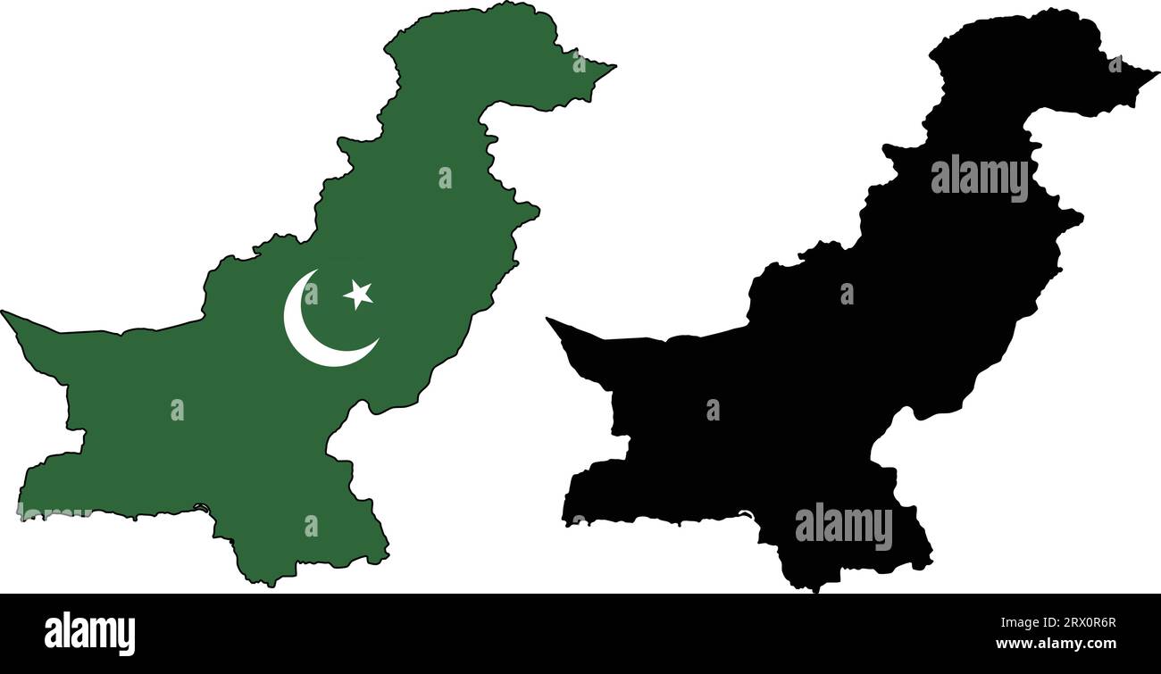 Layered editable vector illustration country map of Pakistan,which ...
