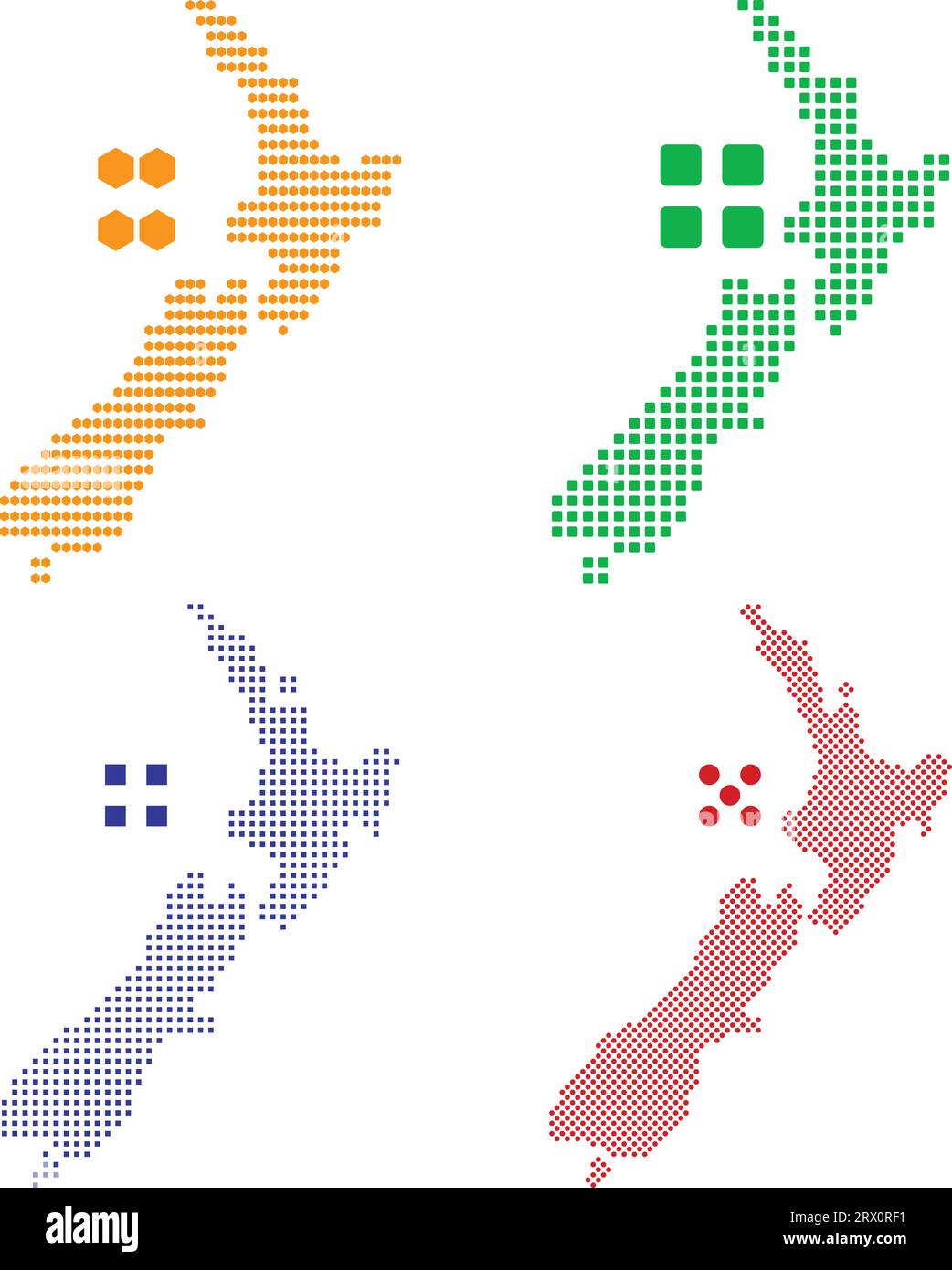 Layered editable vector illustration country map of New Zealand,which ...