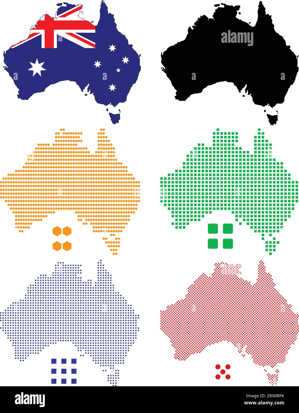 Layered editable vector illustration country map of Australia,which ...