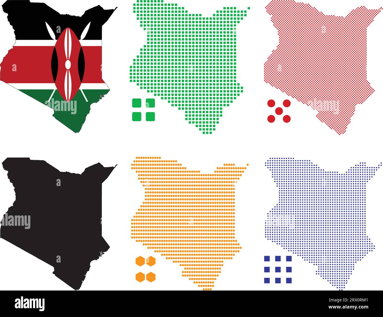 Map of kenya and Stock Vector Images - Alamy