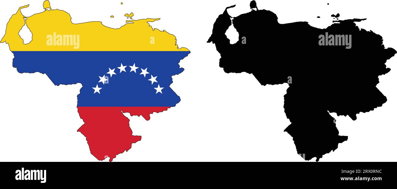 Layered editable vector illustration country map of Venezuela,which ...