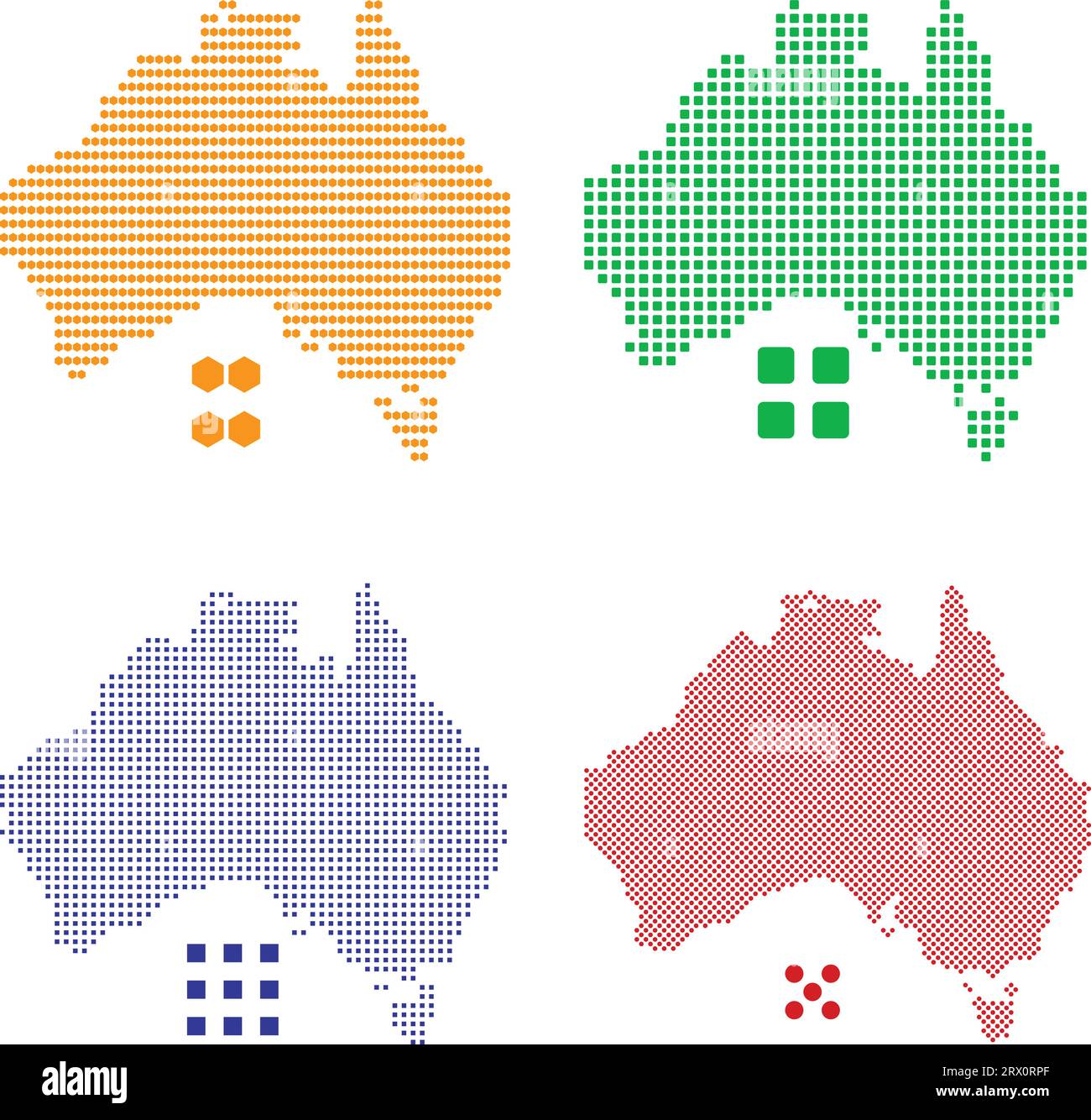 Layered editable vector illustration country map of Australia,which ...