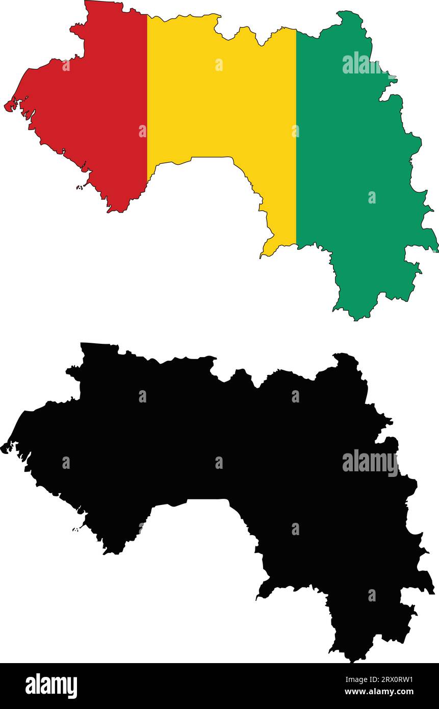 Layered editable vector illustration country map of Guinea,which ... Layered editable vector illustration country map of Guinea,which ...