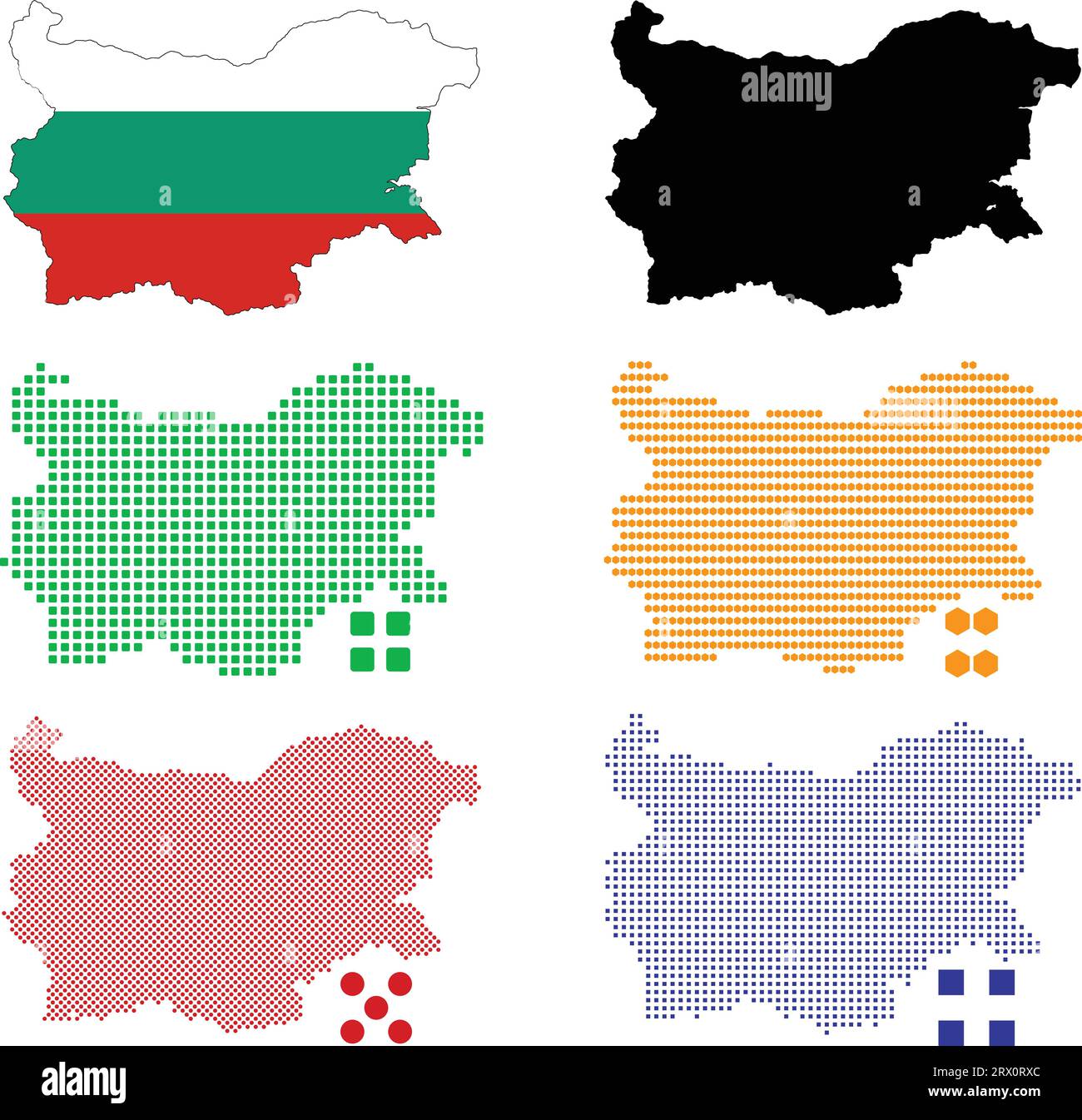 Layered editable vector illustration country map of Bulgaria,which ...