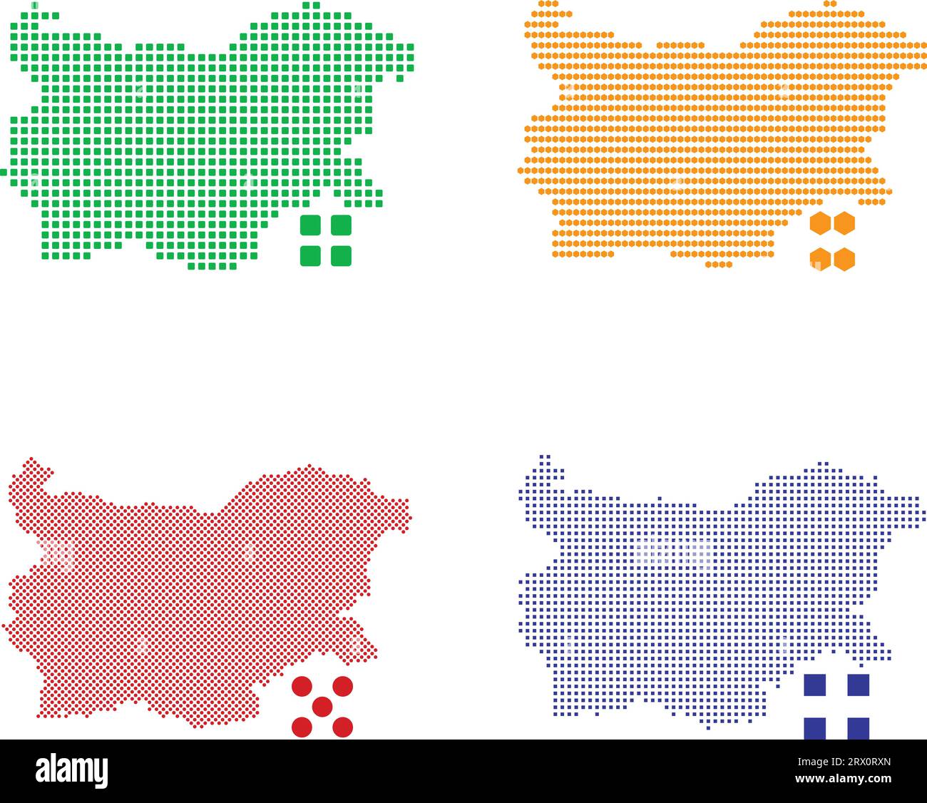 Layered editable vector illustration country map of Bulgaria,which ...