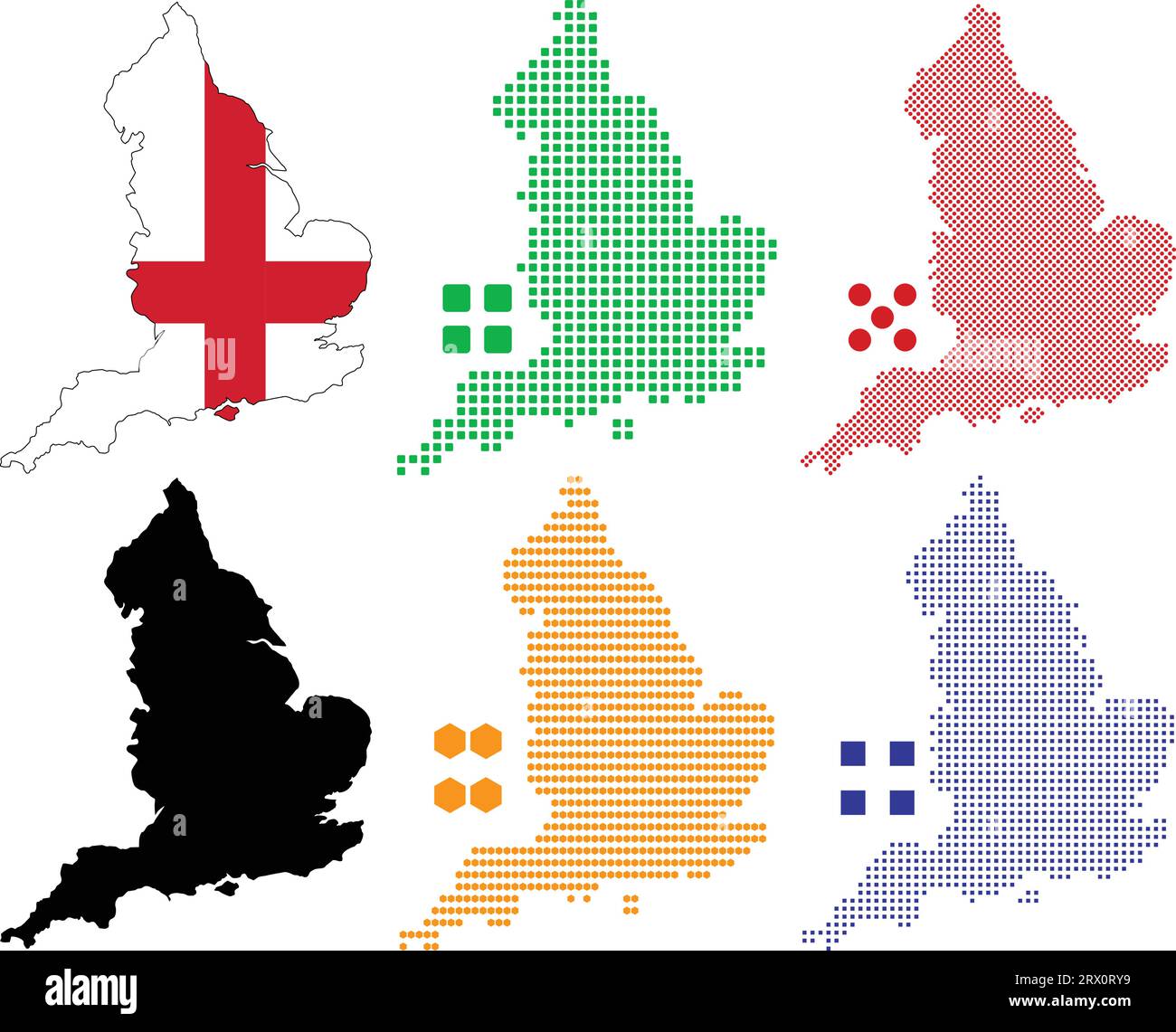 Layered editable vector illustration country map of England,which ...
