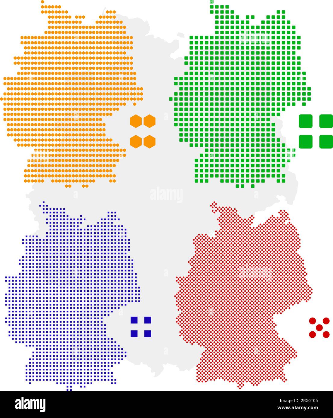 Layered editable vector illustration country map of Germany,which ...