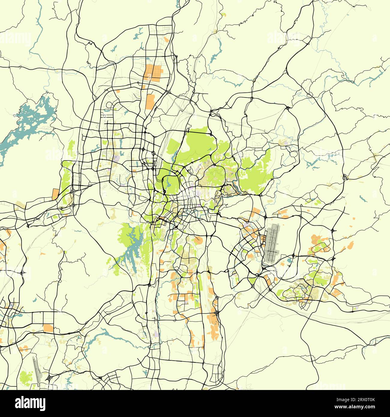 Map of Guiyang, Guizhou, China Stock Vector Image & Art - Alamy