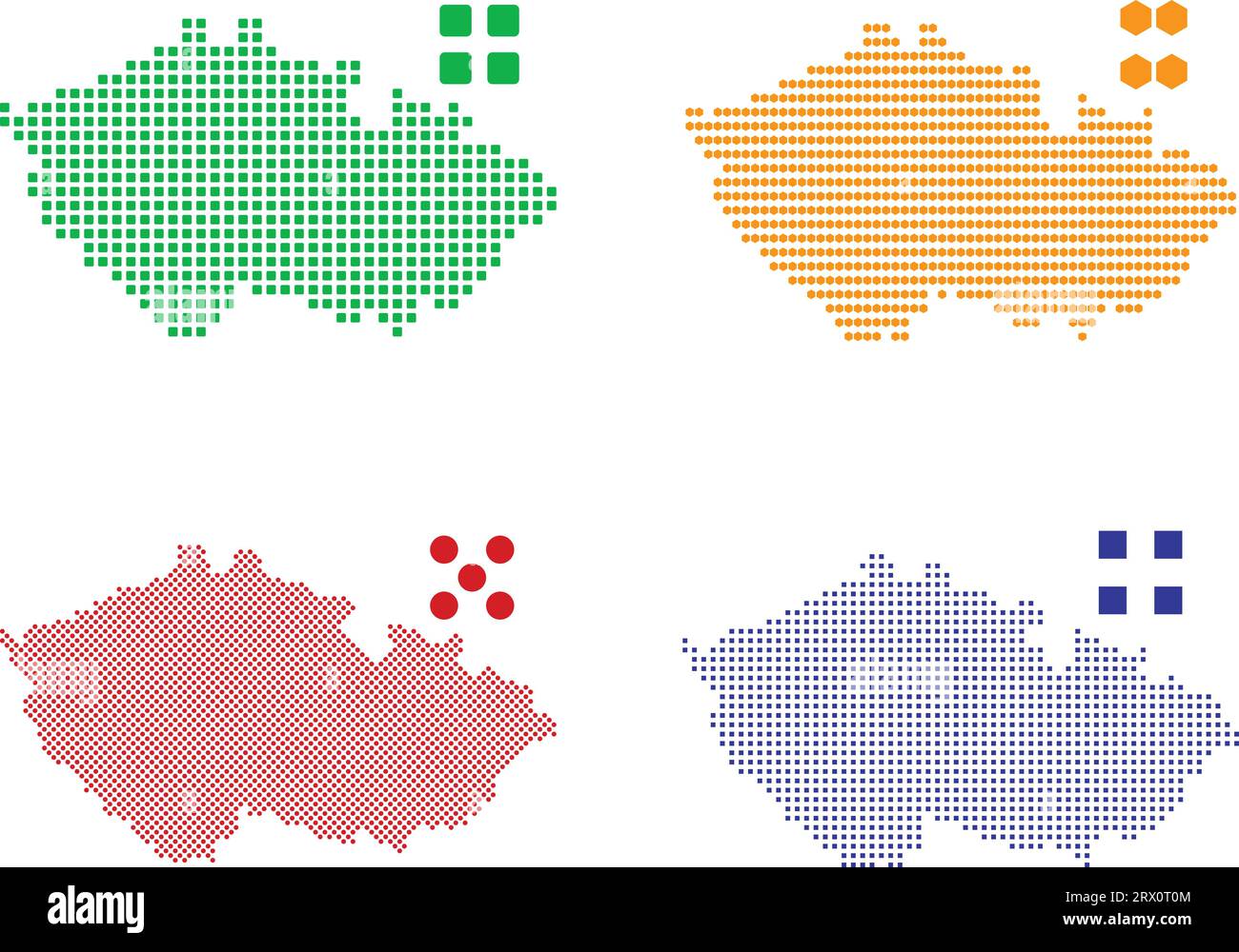Layered editable vector illustration country map of Czech,which ...