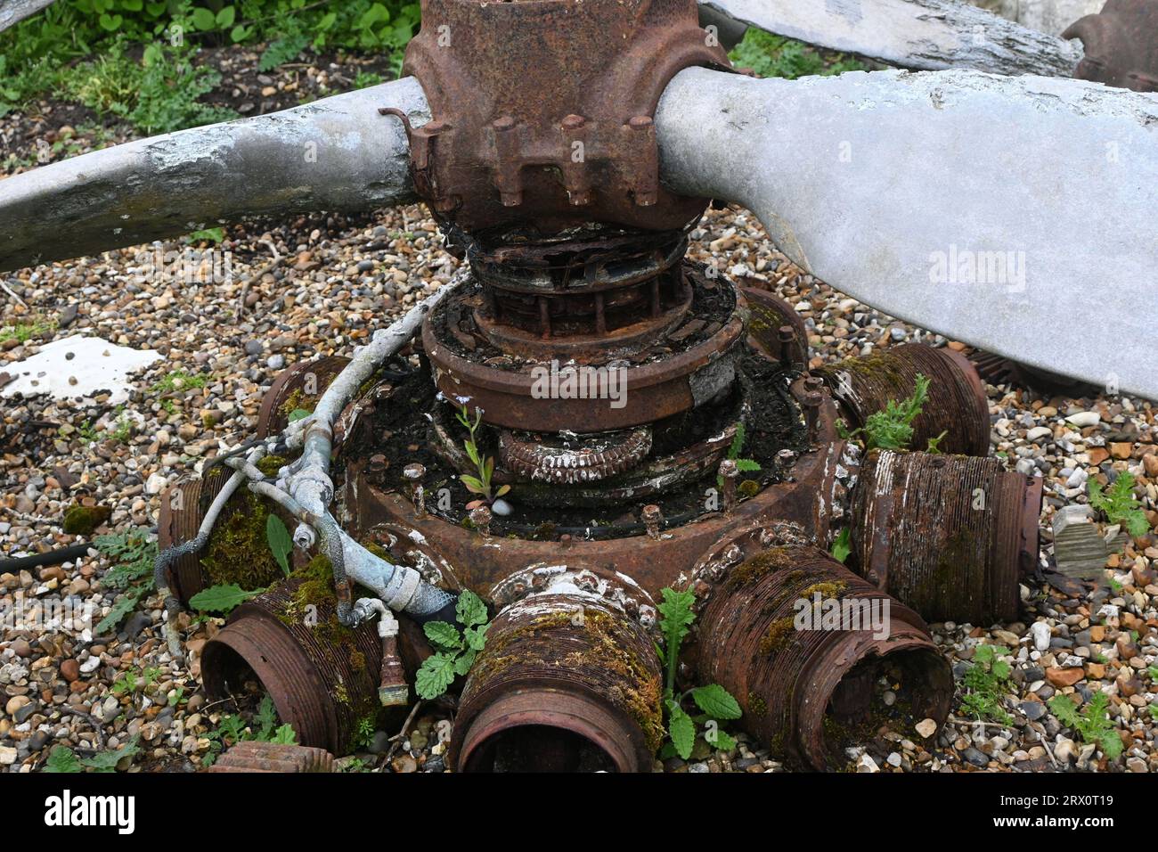wright cyclone r1820, engine and propellor from flying fortress Stock ...