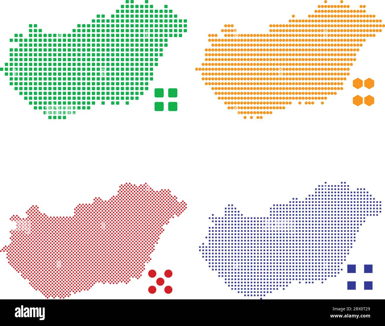 Detailed pixel world map hi-res stock photography and images - Alamy