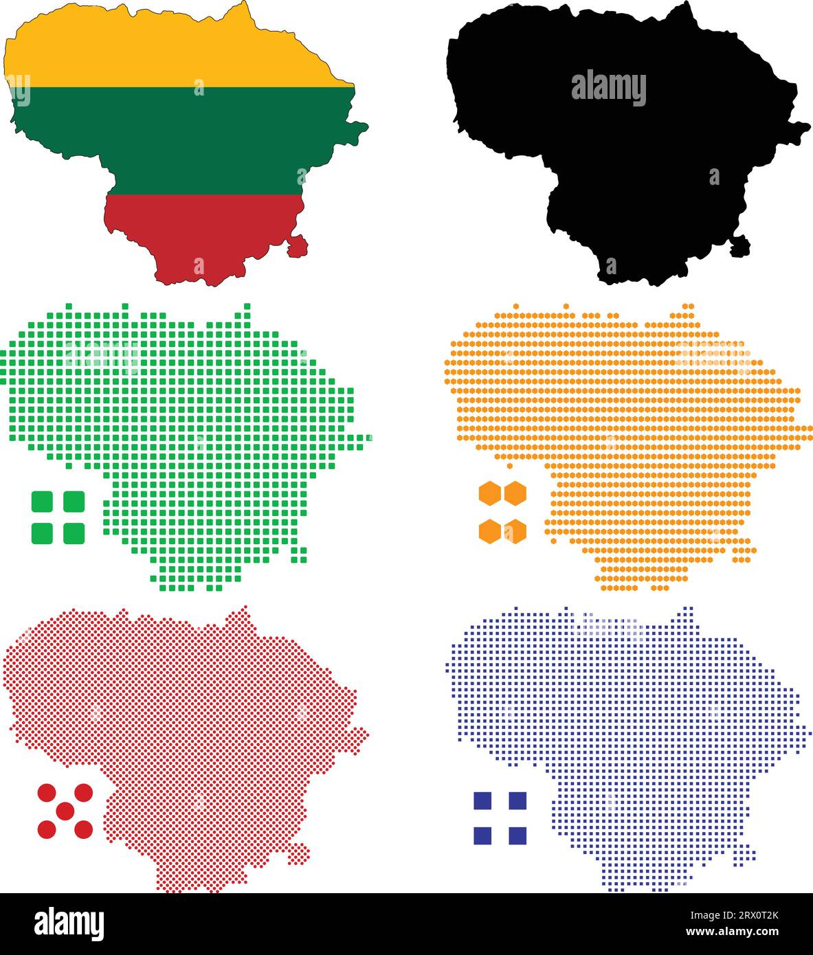 Layered editable vector illustration country map of Lithuania,which ...