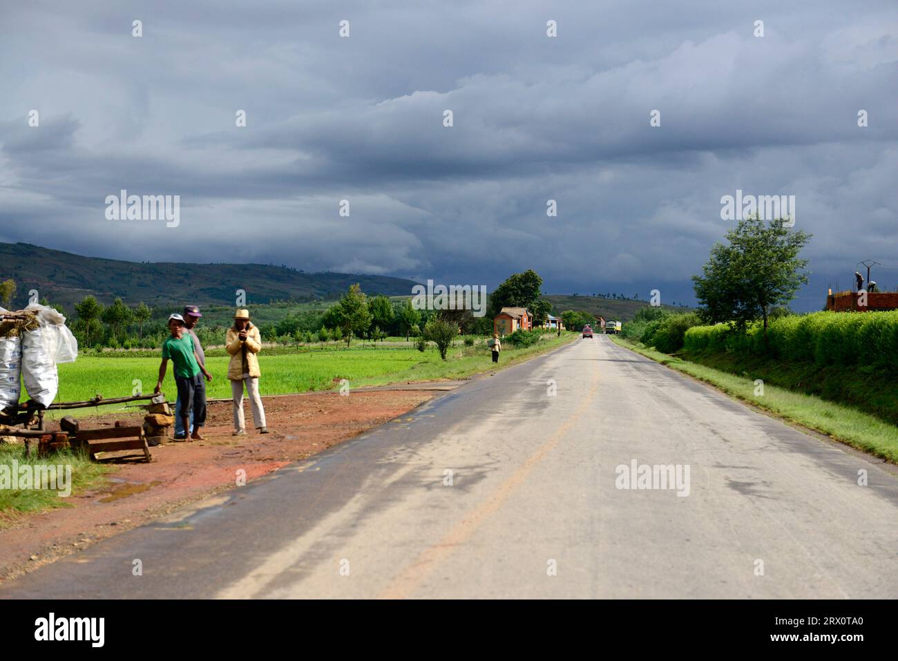 Driving in rural central Madagascar Stock Photo - Alamy