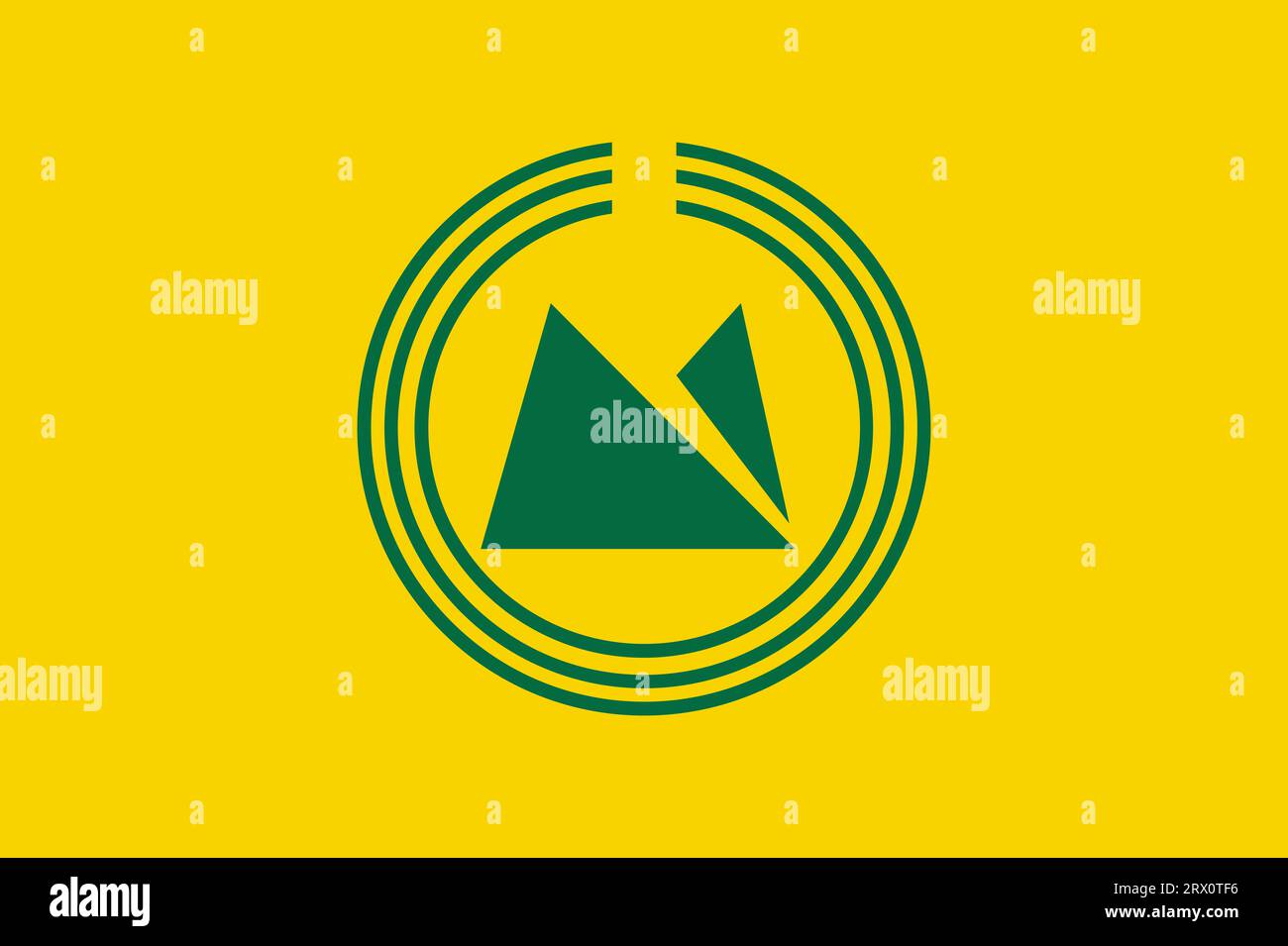 Flag of the town of Kamikawa Stock Photo - Alamy
