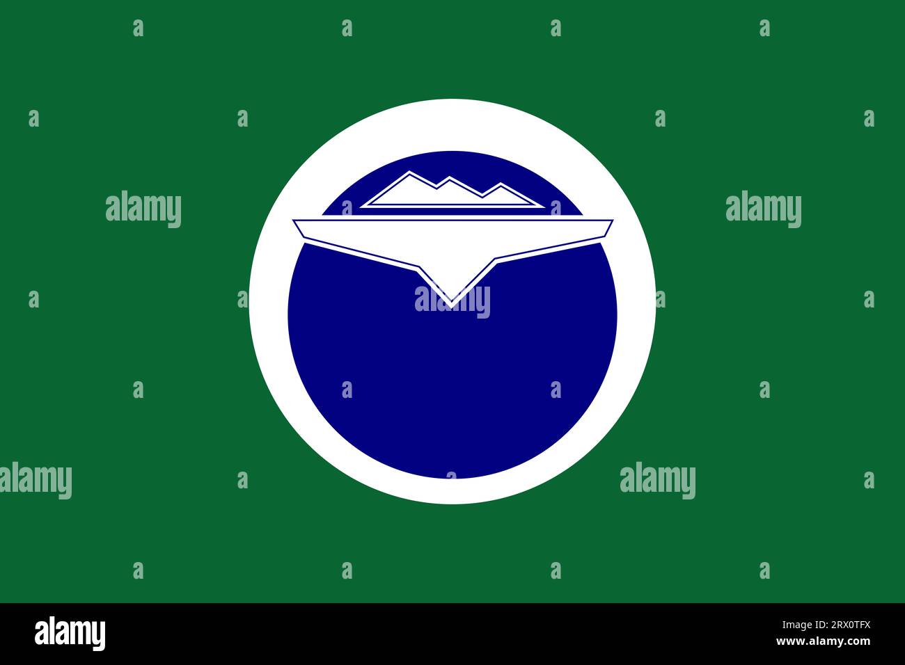 Flag of the town of Teshikaga Stock Photo - Alamy