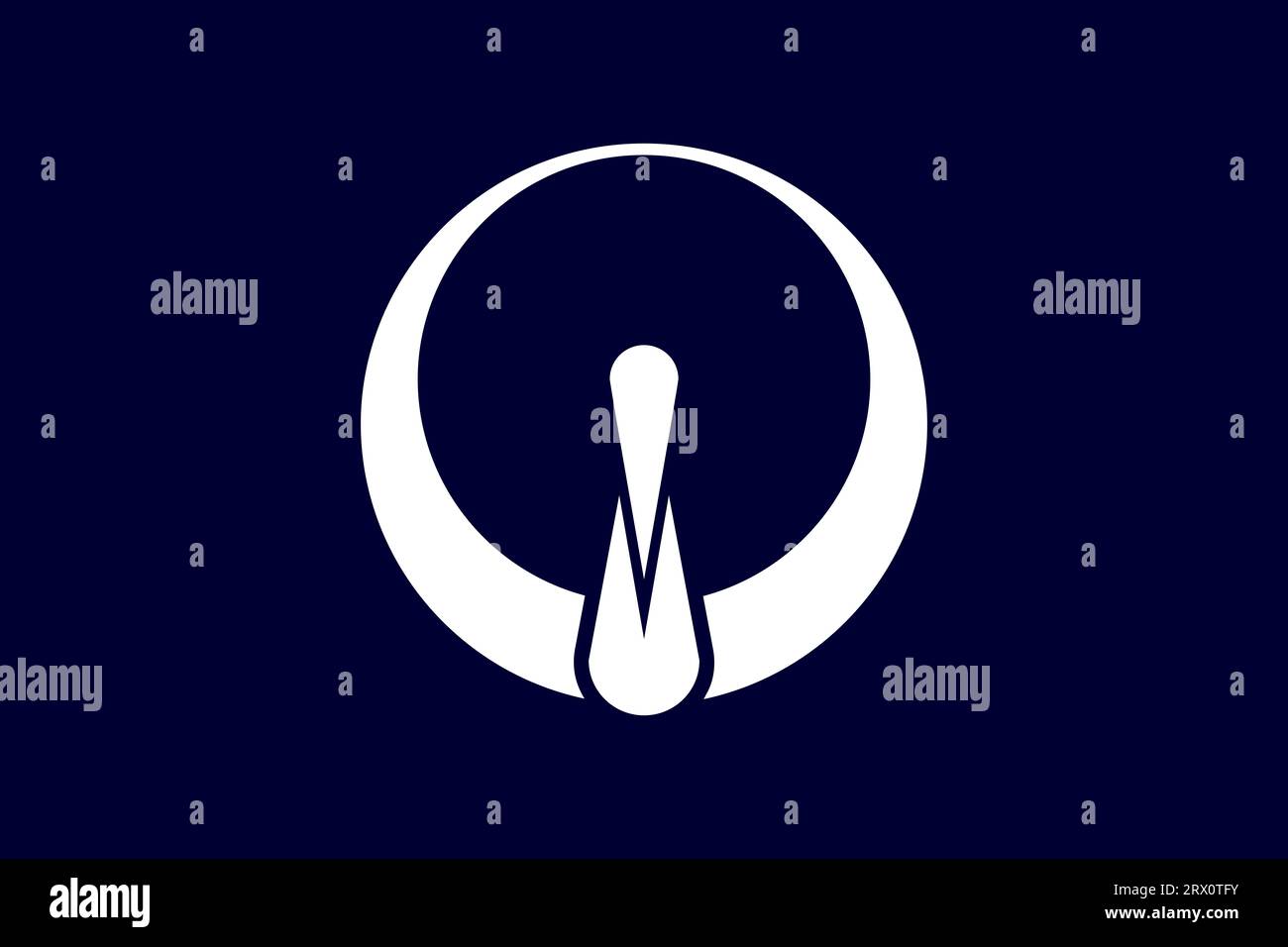 Flag of the village of Tsurui Stock Photo - Alamy