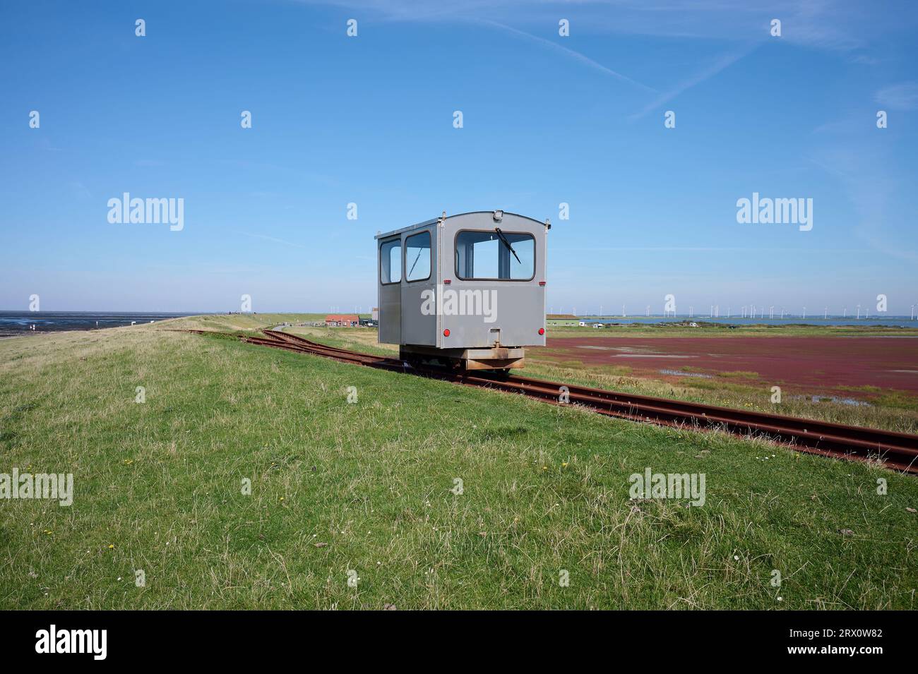 Railway from Luettmoorsiel to Nordstrandischmoor Hallig called ...