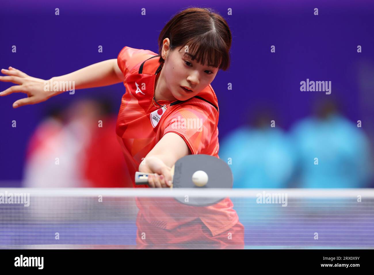 Hangzhou, China. 22nd Sep, 2023. Miyu Nagasaki (JPN) Table Tennis : Women's Team Preliminary ...