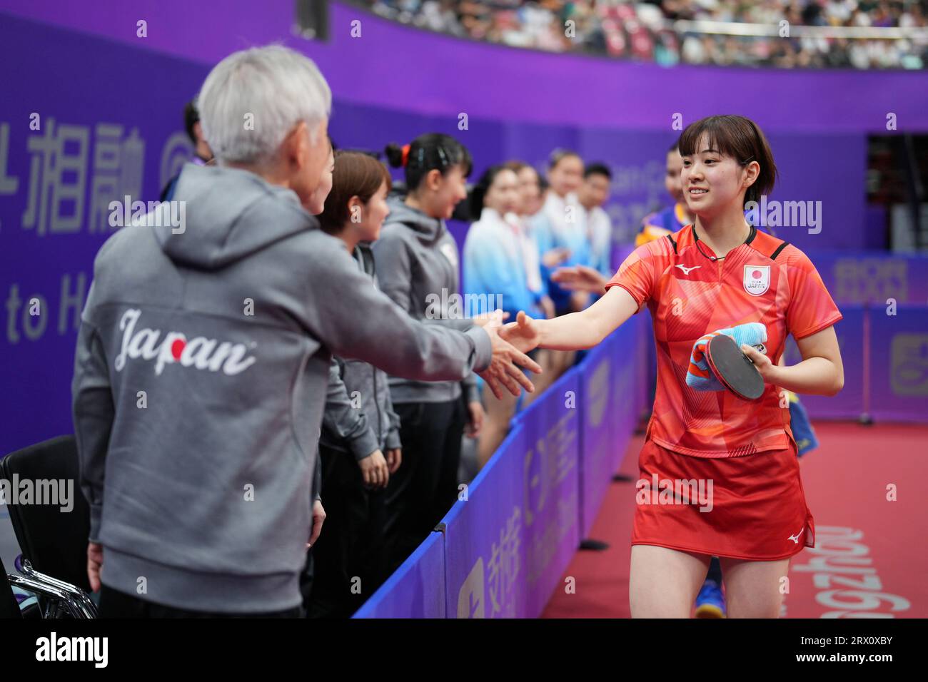 Hangzhou, China. 22nd Sep, 2023. Miyu Nagasaki (JPN) Table Tennis : Women's Team Preliminary ...