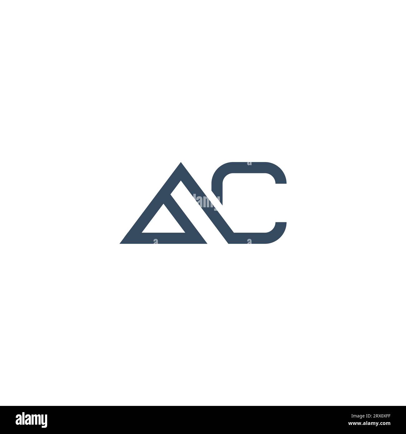 Creative ac letter company logo design ac company hi-res stock ...