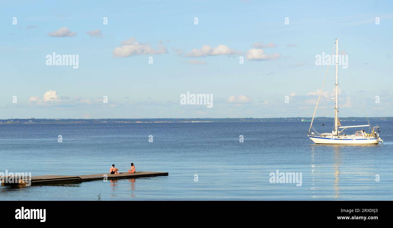 A view of the Nivå Bugt from the Louisiana Museum of Modern Art in ...