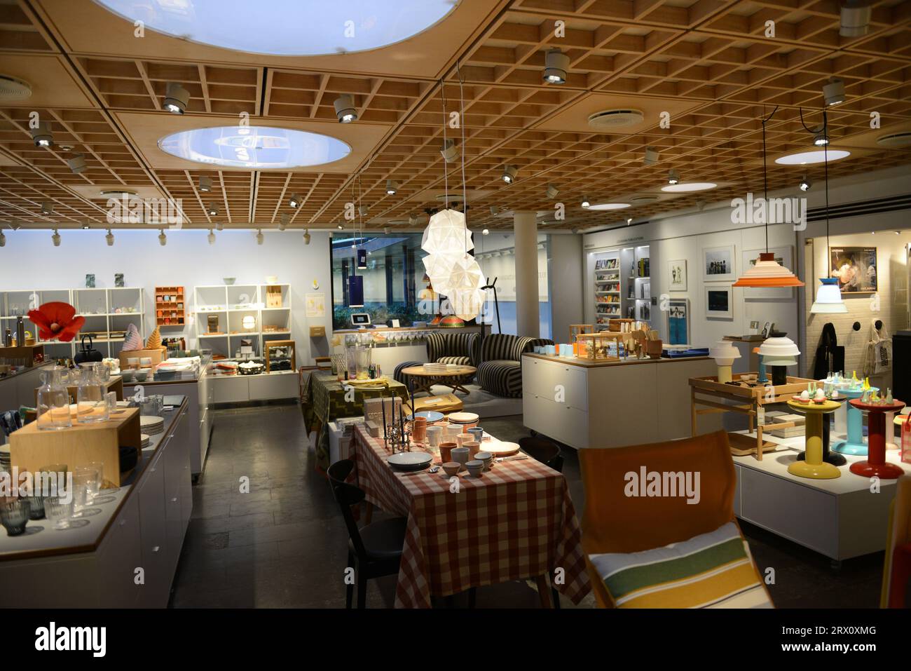 The museum shop at the Louisiana Museum of Modern Art in Humlebaek ...