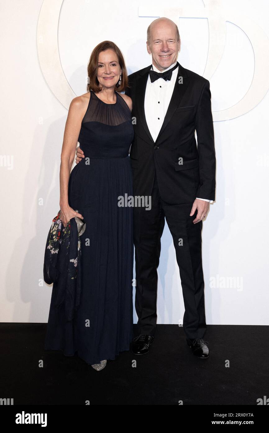 Paris, France. 08th Mar, 2023. Denise Bauer and Steven M. Bauer attend ...