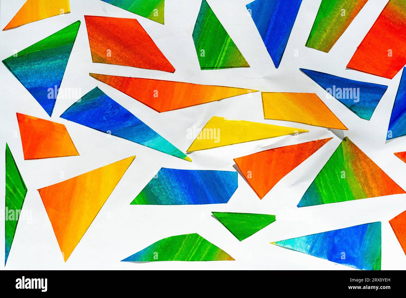 colored pieces of paper. set of Ripped colorful papers Stock Photo - Alamy