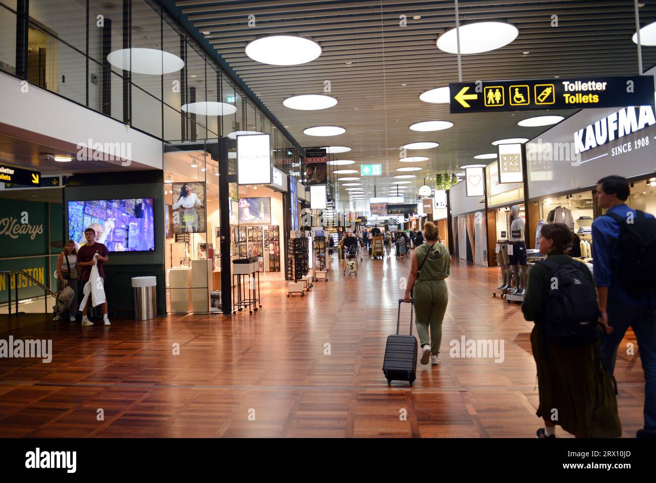 The terminal at Copenhagen International Airport, Denmark Stock Photo ...