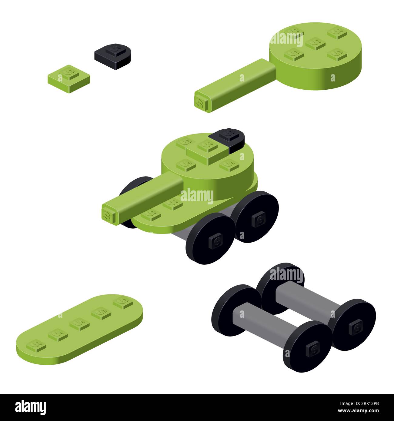 Concept with tank in isometric style for print and design.Vector ...