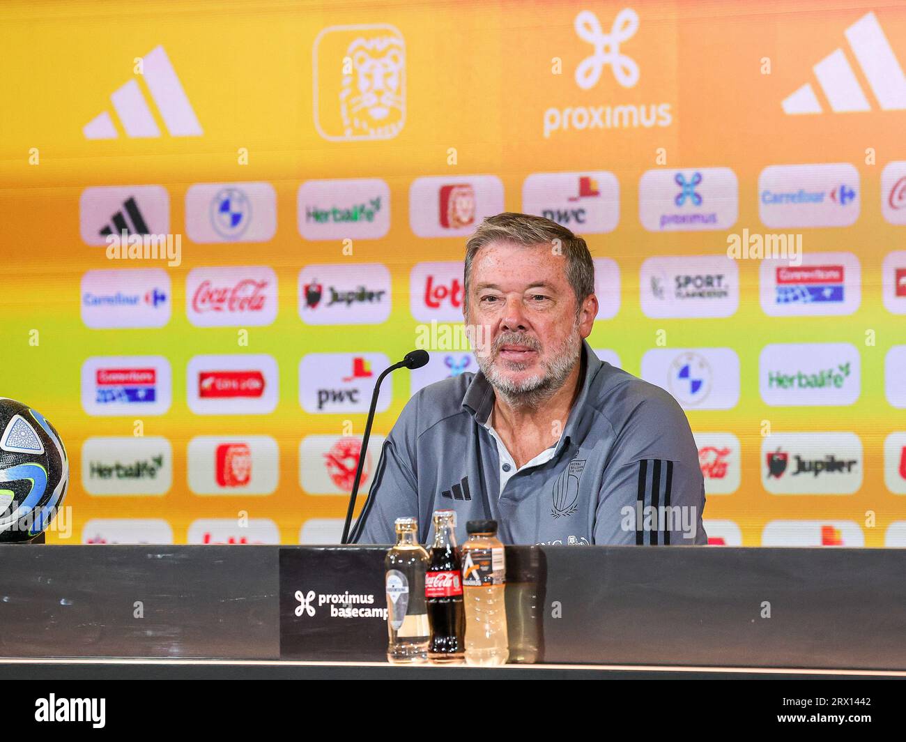 Tubize, Belgium. 21st Sep, 2023. press officer Stefan Van Loock of ...