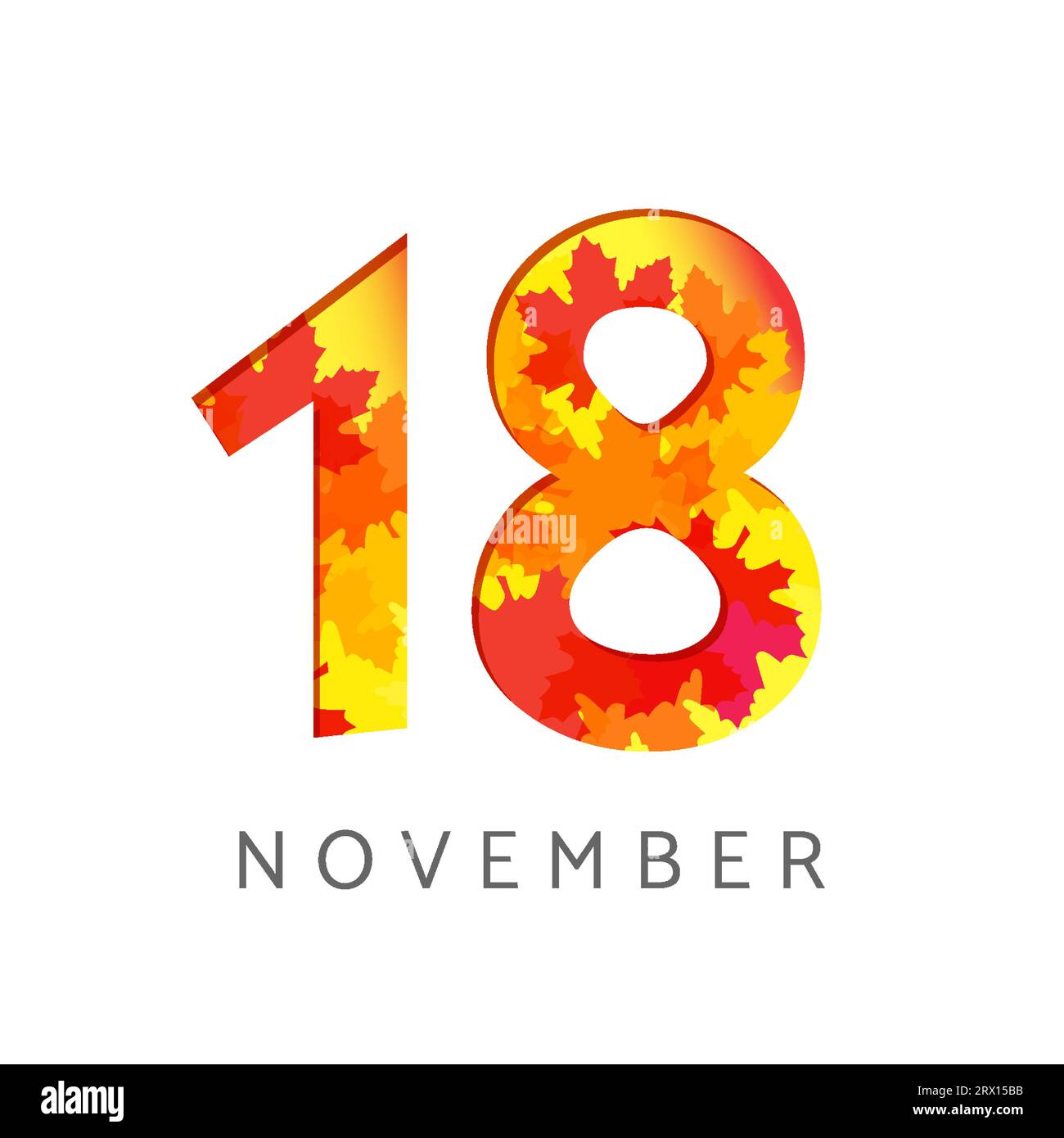 Birthday November 18 Stock Vector Images Alamy