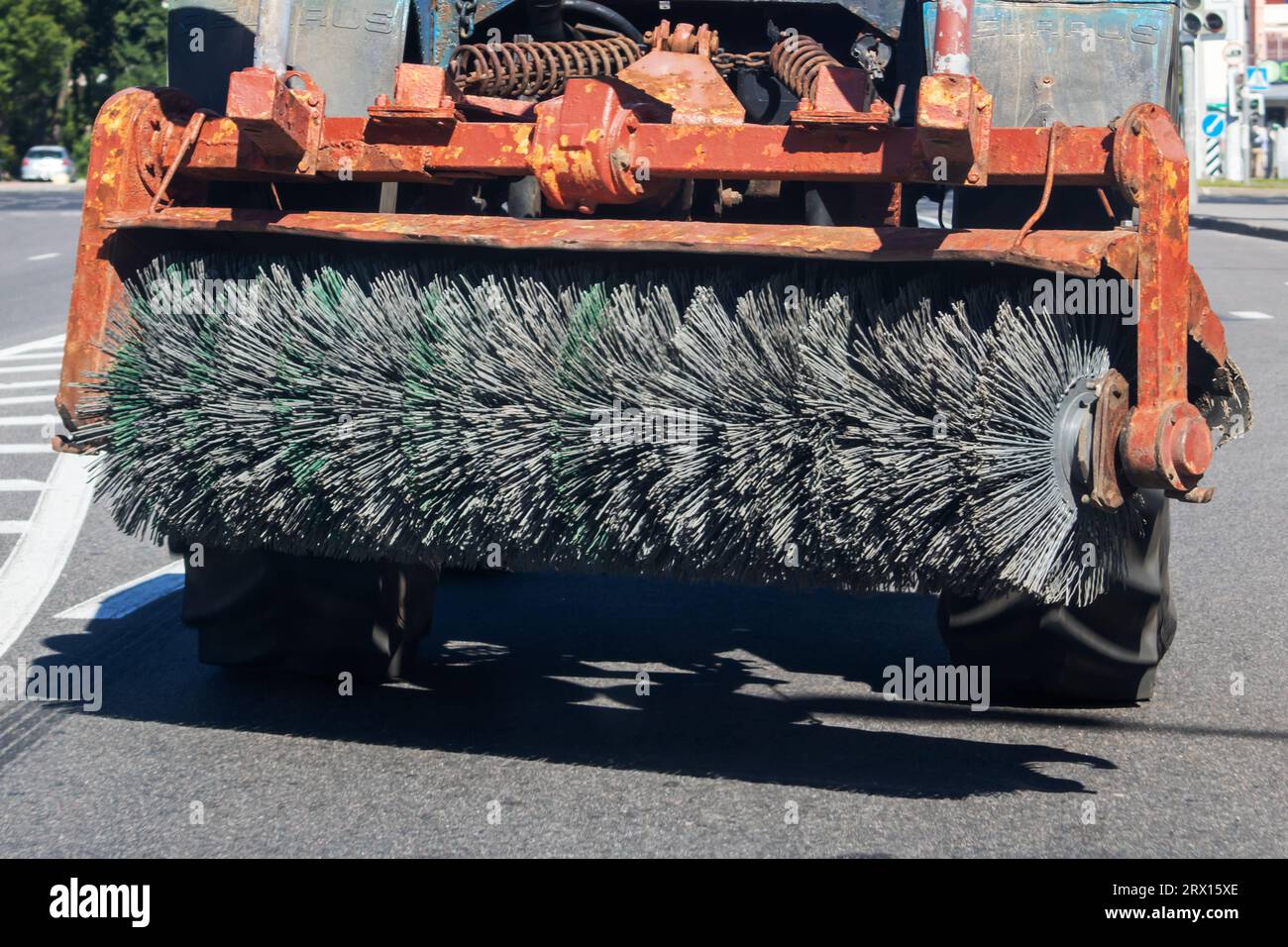 Close up tractor cleaning snow hi-res stock photography and images - Alamy