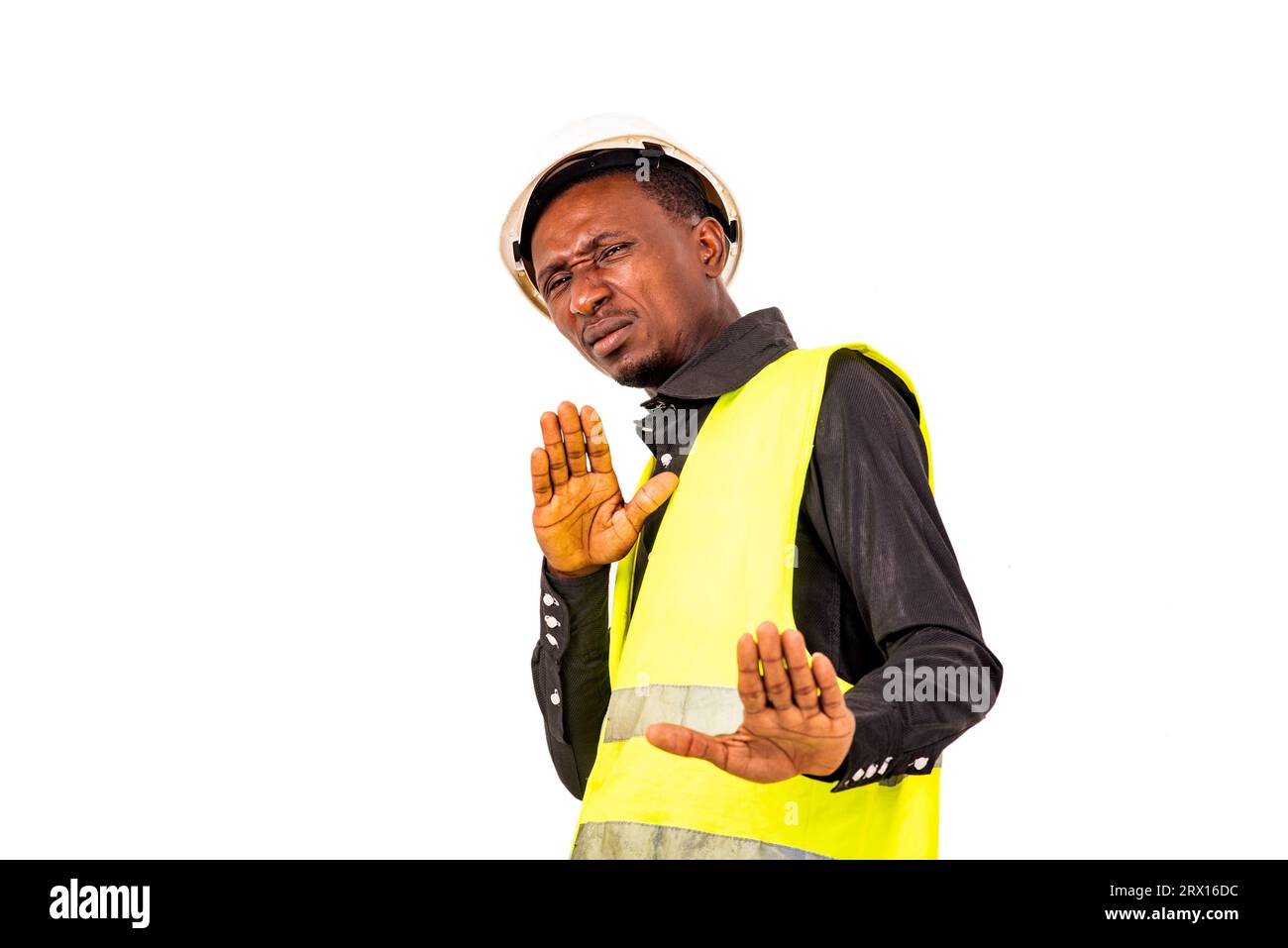 Wearing safety helmet and life vest hi-res stock photography and images ...