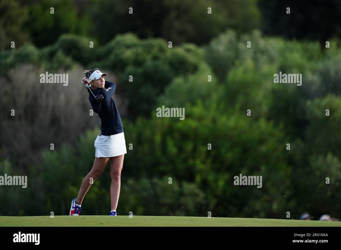USA's Kelly Korda on the fourth hole during day one of the 2023 Solheim ...