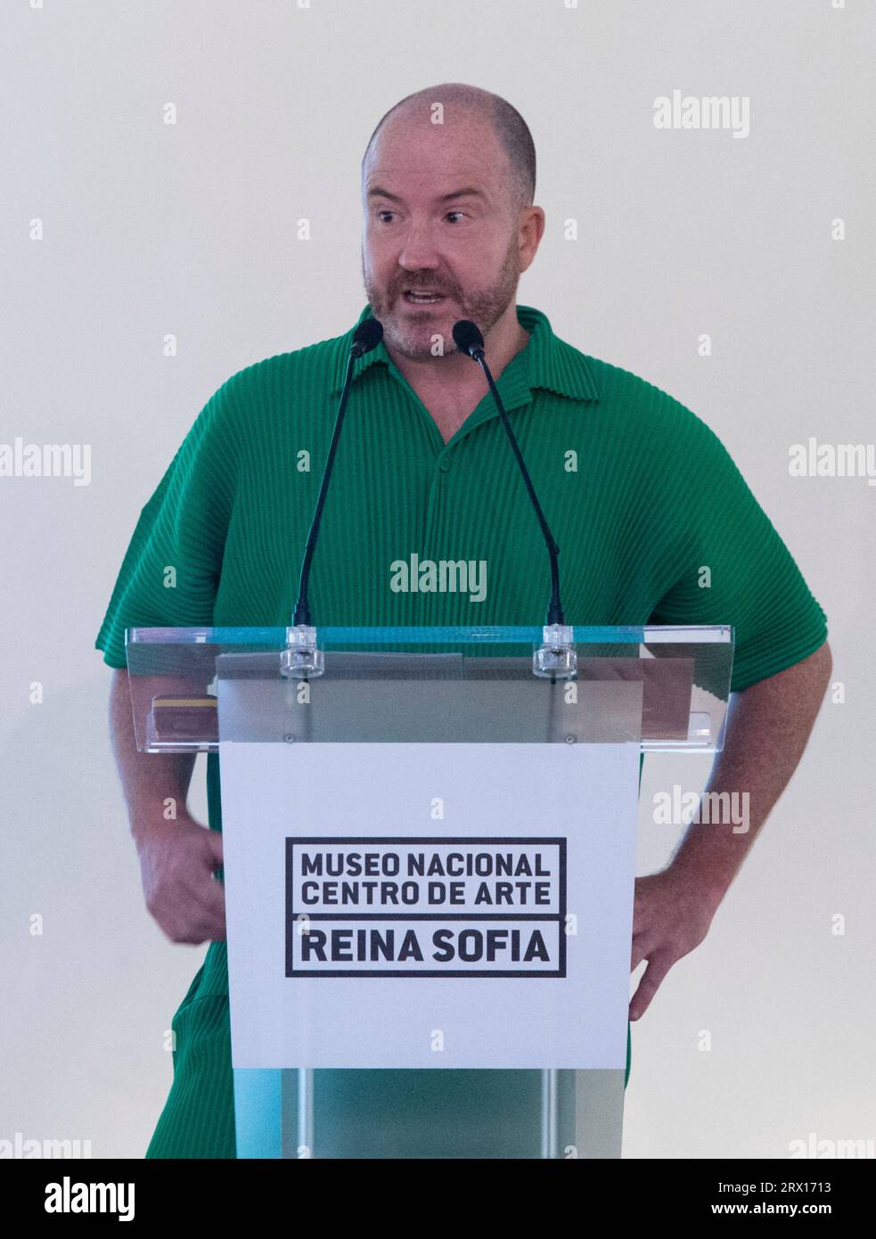 The new director of the Museo Reina Sofía, Manuel Segade, speaks during ...