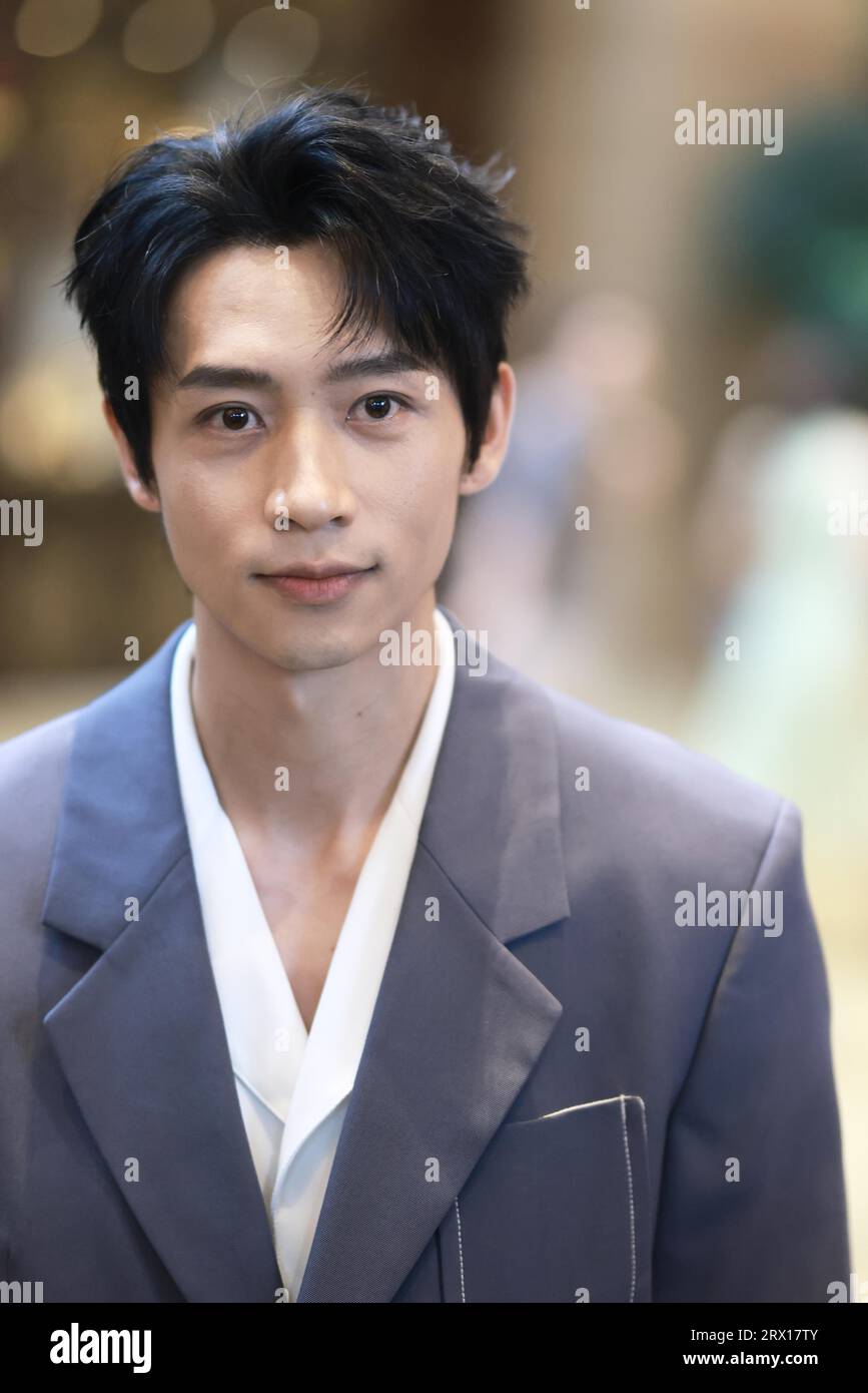 Chinese pop singer and actor Vision Wei attends the Golden Panda Awards ...