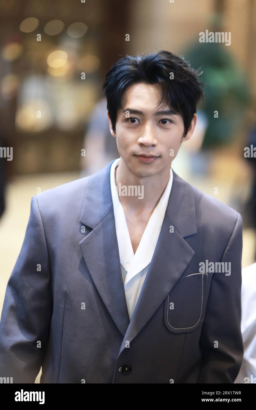 Chinese pop singer and actor Vision Wei attends the Golden Panda Awards ...