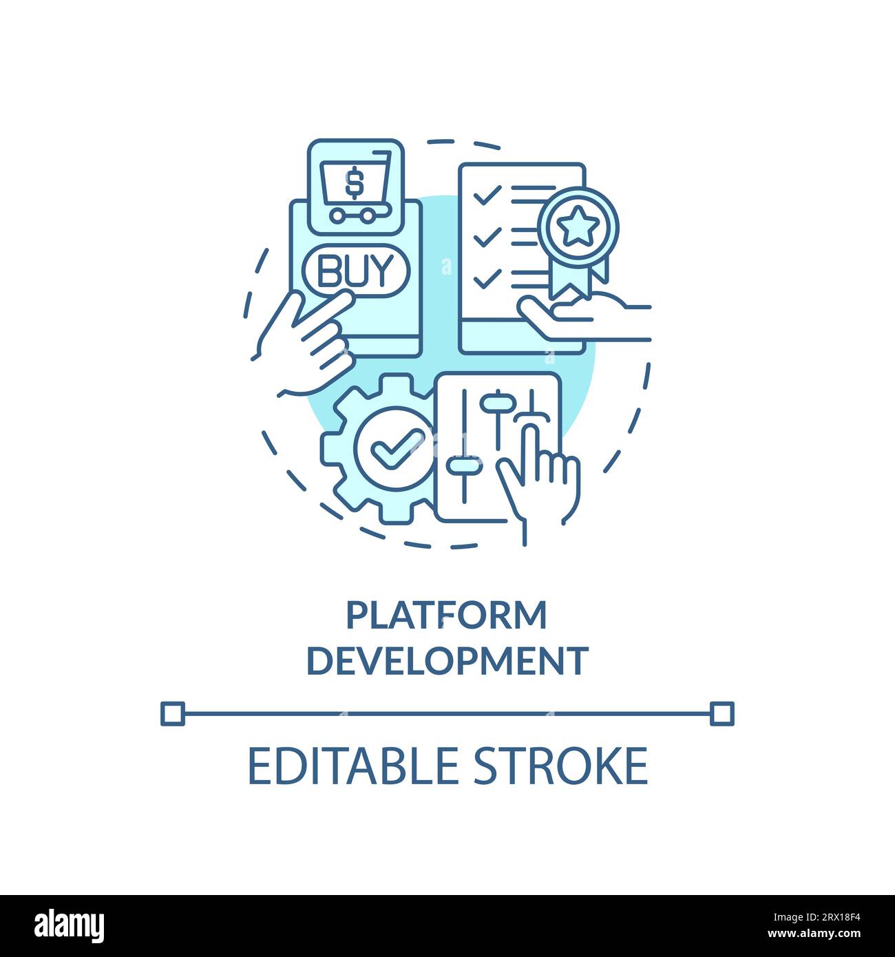 Buying platform Stock Vector Images - Alamy