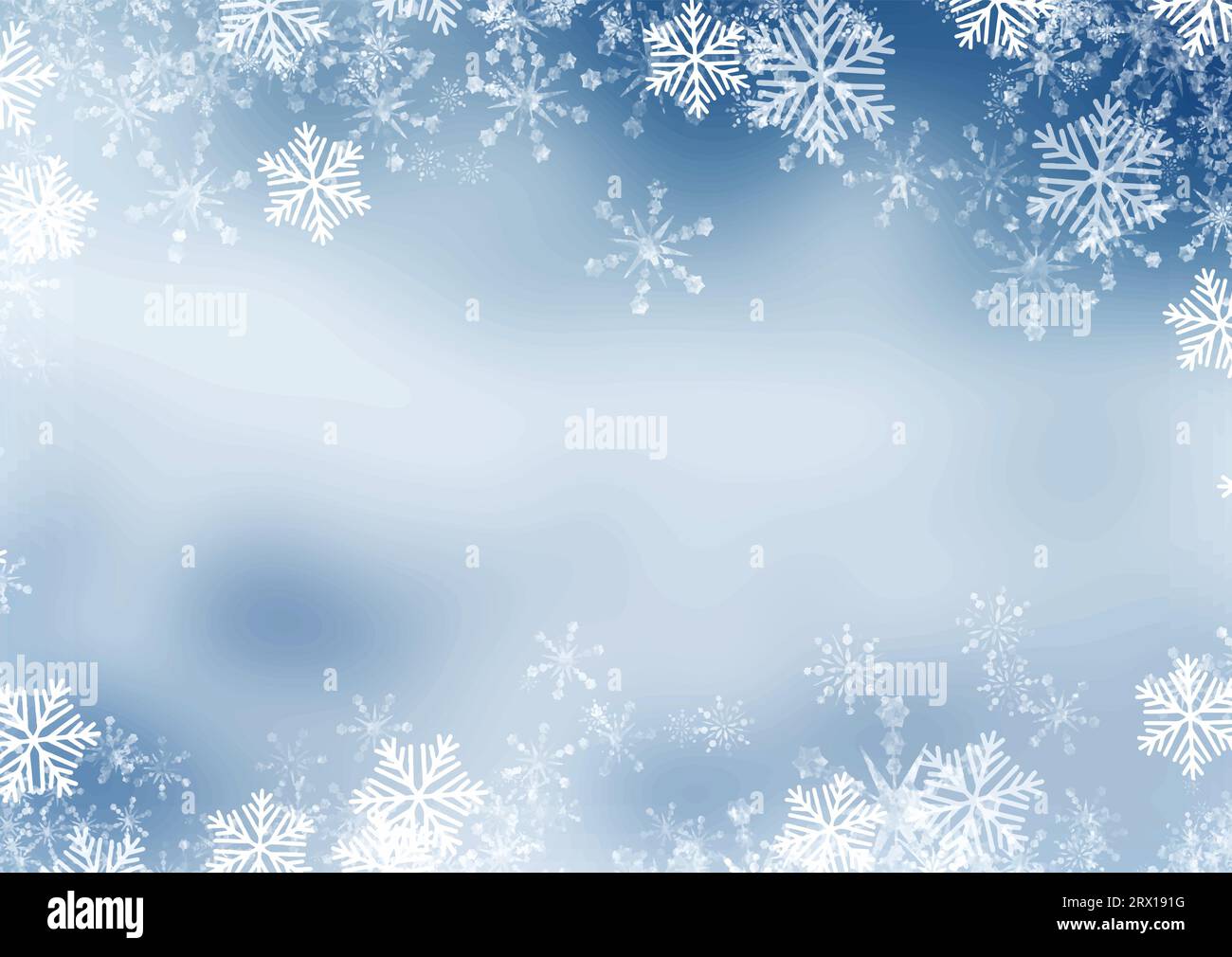 Christmas background with snowflakes border design Stock Vector Image ...