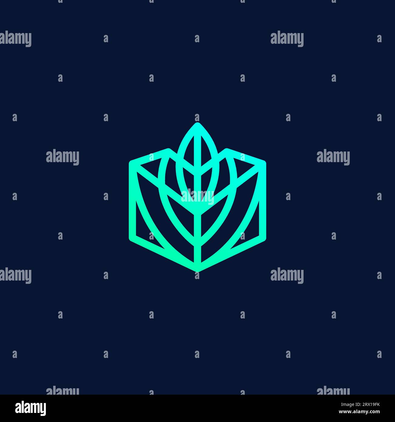 Herbal tea logo design Stock Vector Images - Alamy