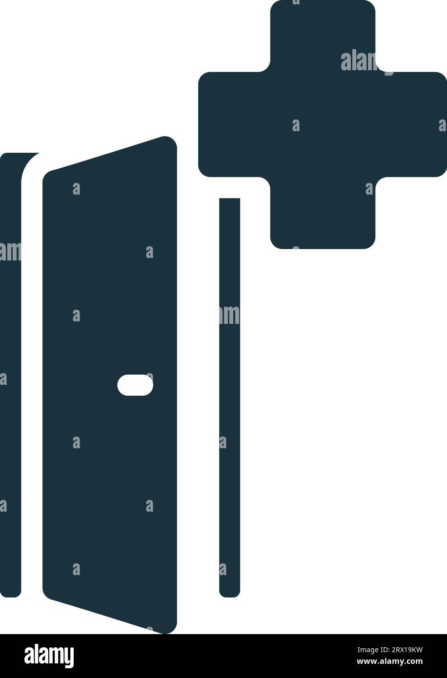 Healthcare access icon. Monochrome simple sign from social causes and ...