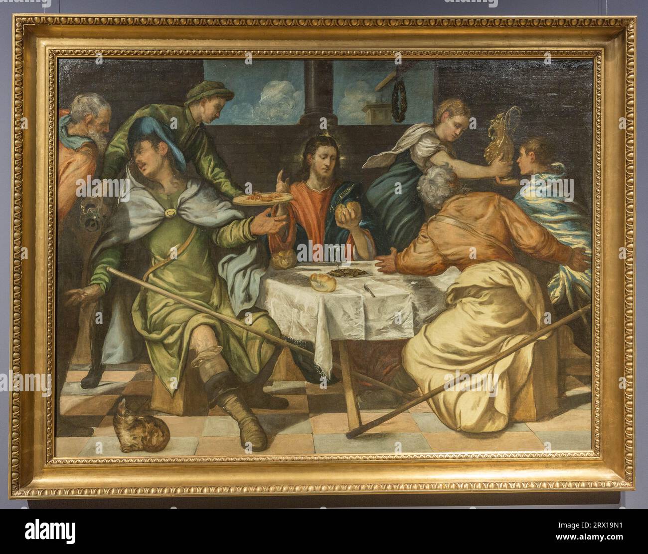 The supper of Emmaus painting by Jacopo Robusto Stock Photo - Alamy