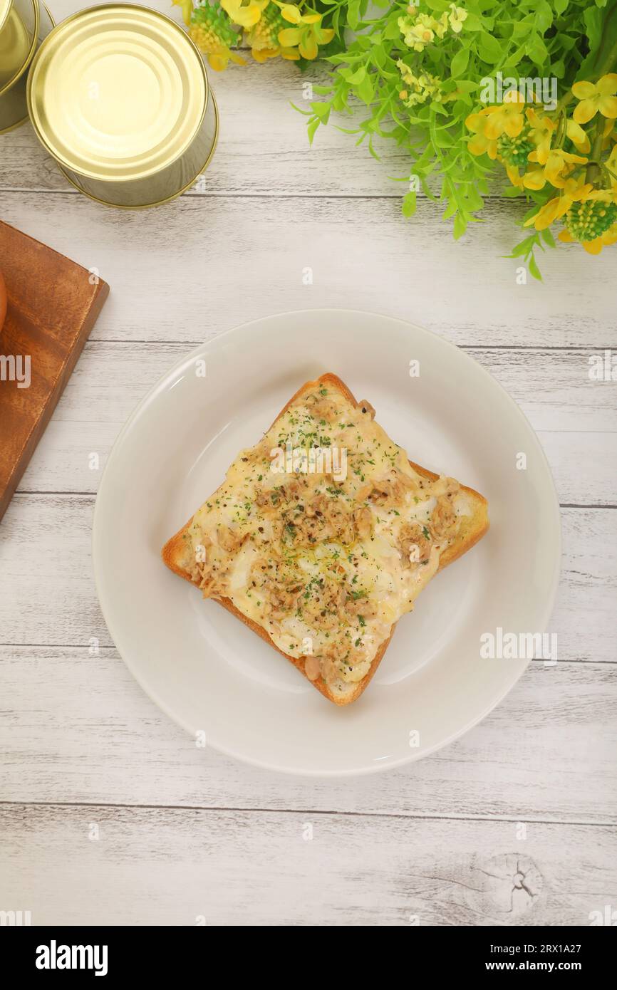 Tuna Mayonnaise Toast Stock Photo - Alamy