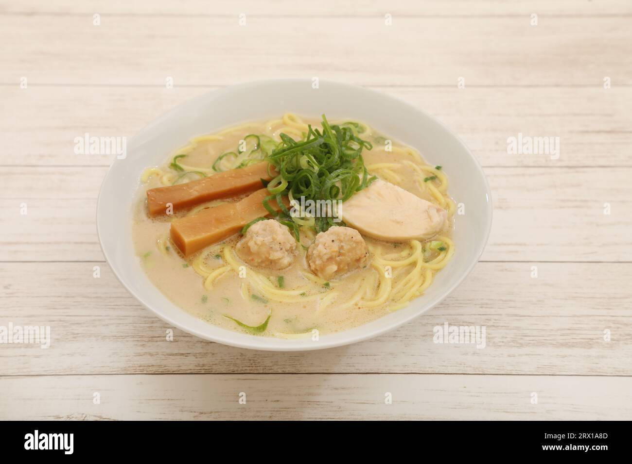 Chicken Paitan Ramen Stock Photo - Alamy