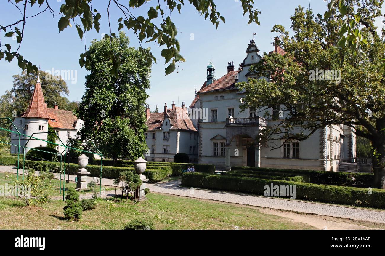 KARPATY, UKRAINE - SEPTEMBER 13, 2023 - The Palace of Counts Schonborn ...