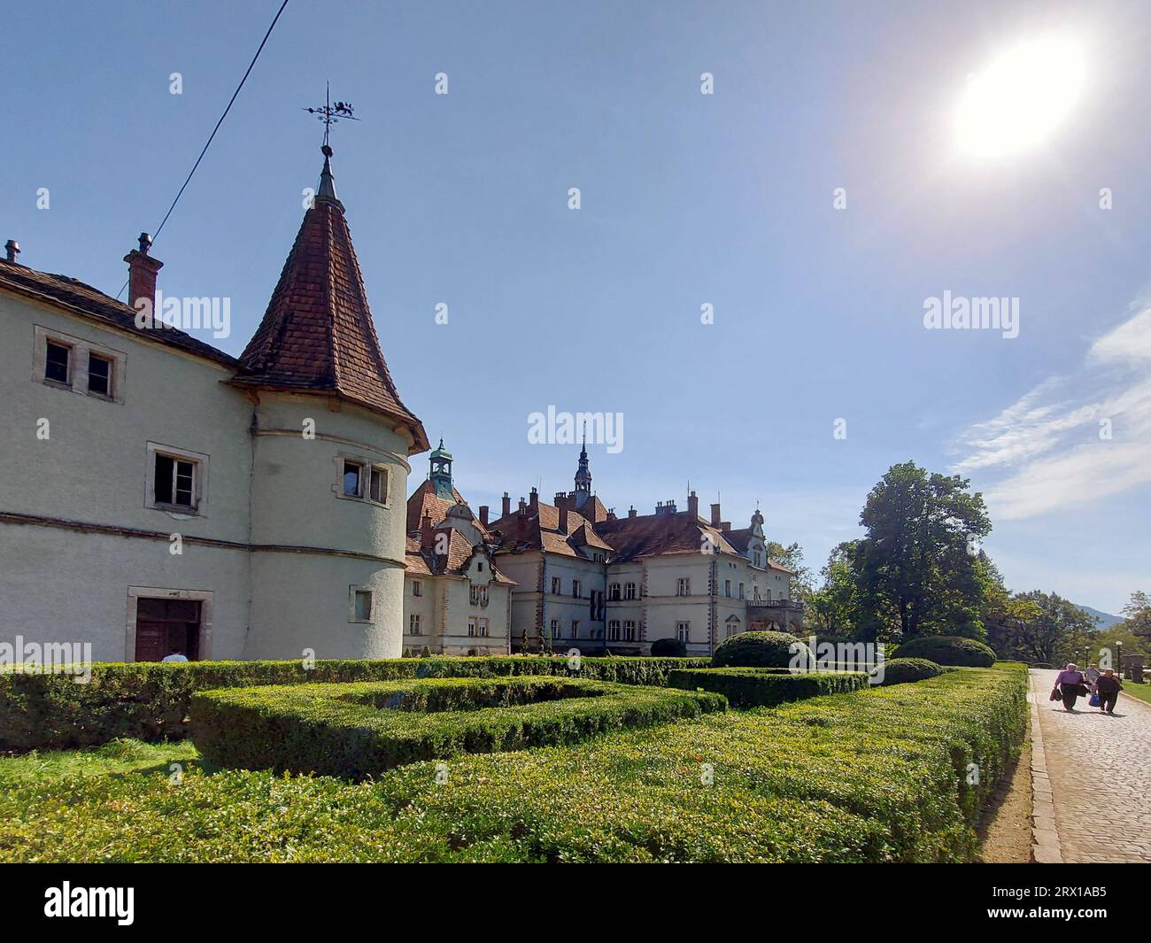 KARPATY, UKRAINE - SEPTEMBER 13, 2023 - The Palace of Counts Schonborn ...