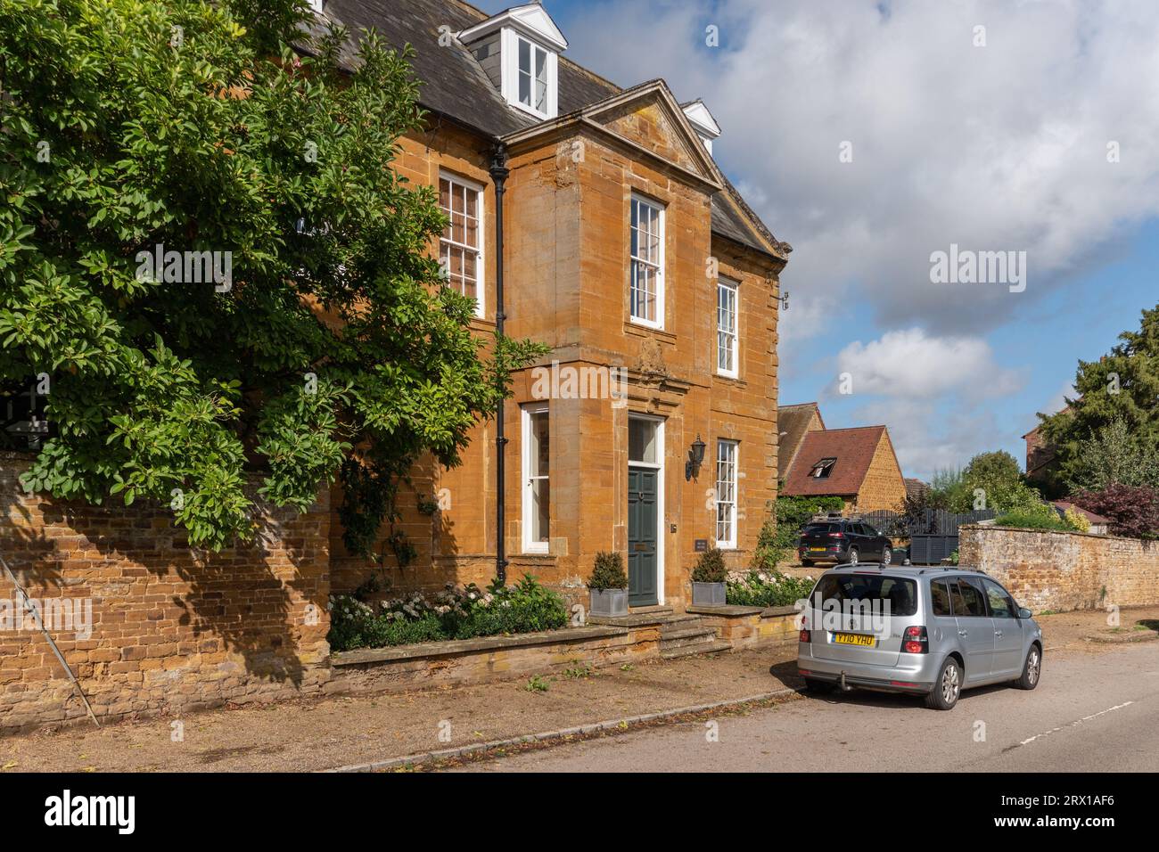 Attractive old stone built housing in the village of Scaldwell ...